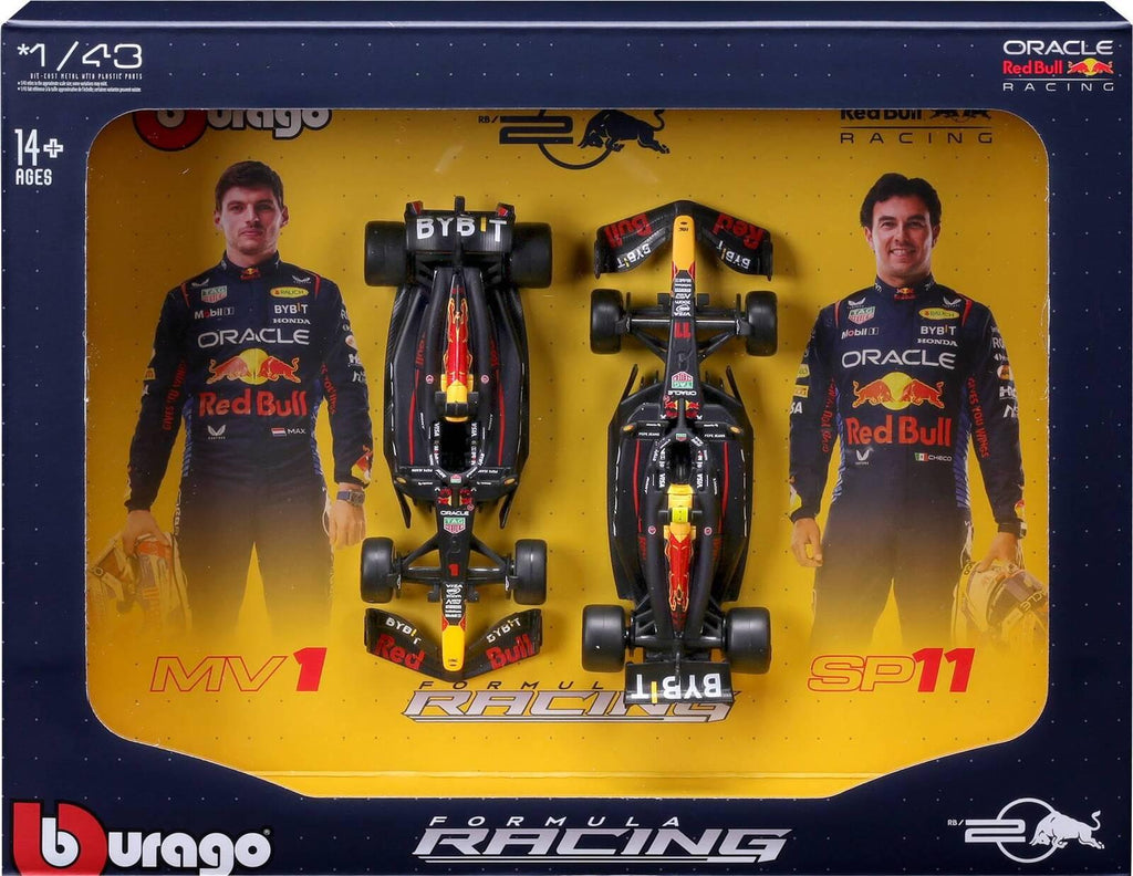 Bburago: 1:43 Diecast Vehicle - 2 Pack Red Bull Oracle Racing RB20 202